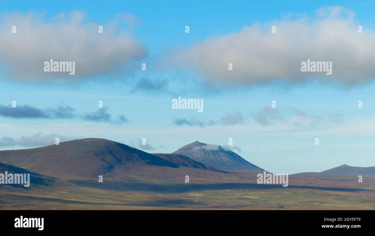 Caithness landscape with Morven mountain, Scotland Stock Photo - Alamy