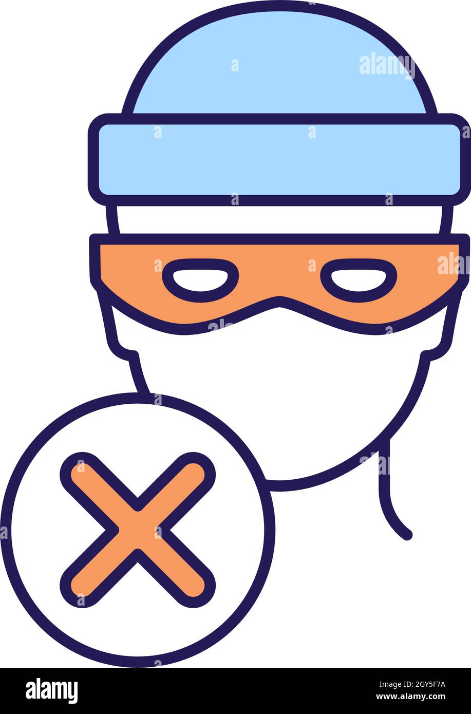 Robbery prevention RGB color icon Stock Vector Image & Art - Alamy