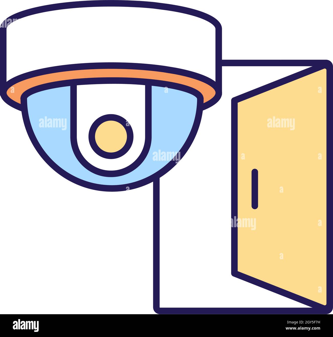 Security camera icon cartoon hi-res stock photography and images - Alamy