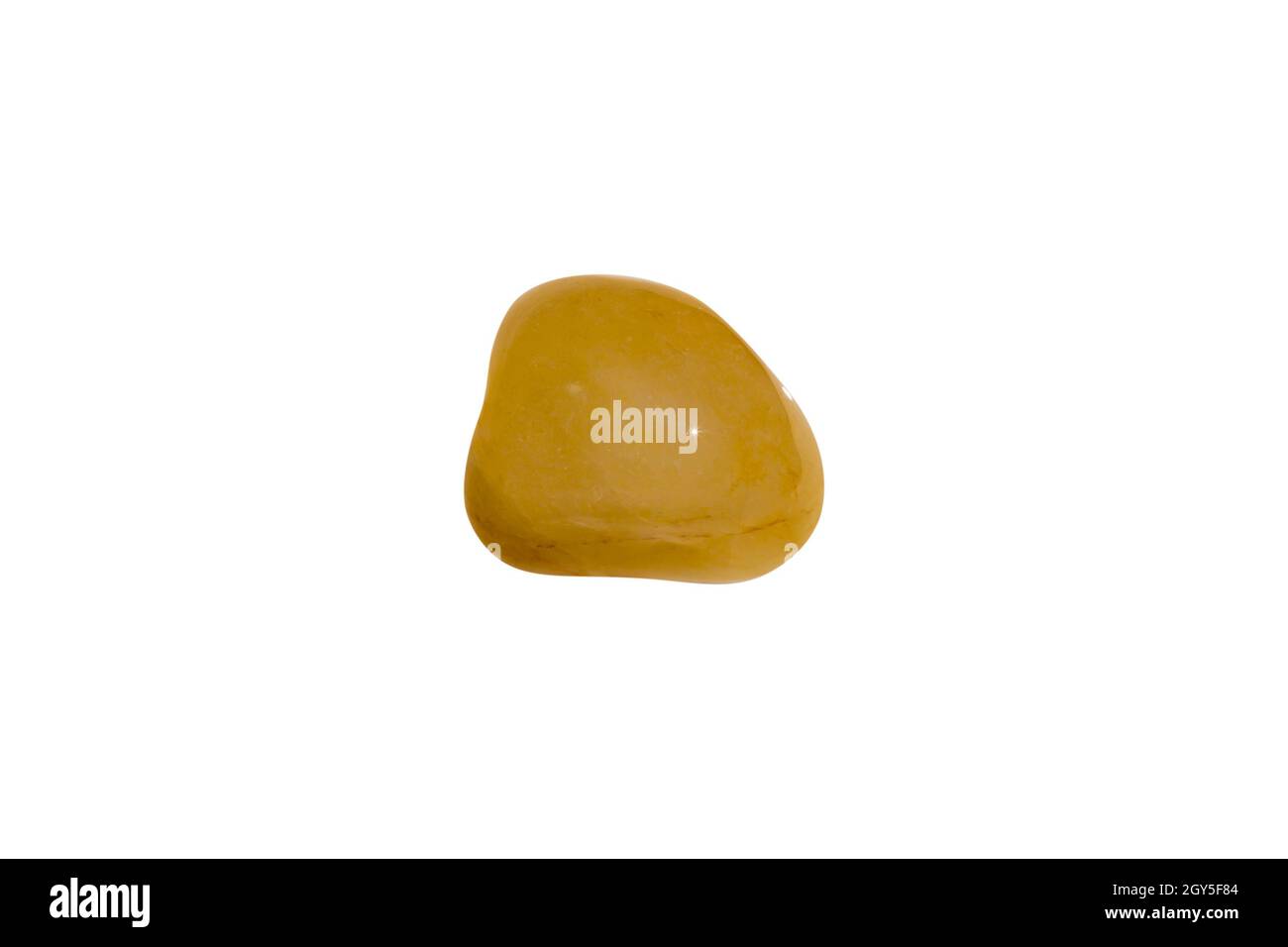 natural yellow stone isolated on white background. High quality photo ...