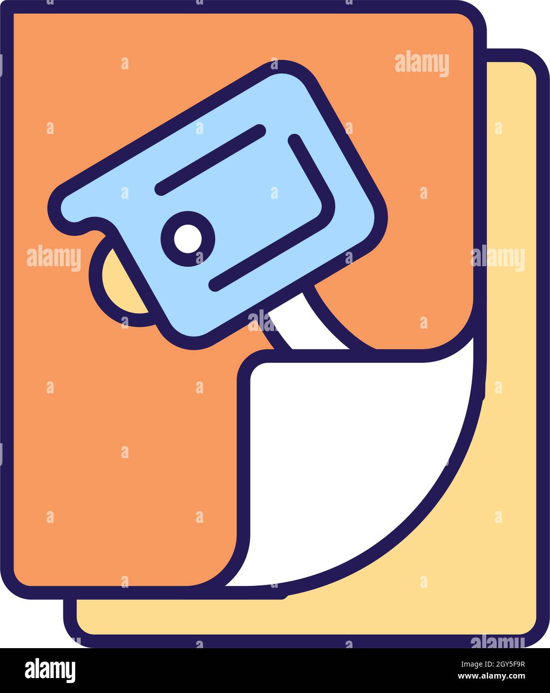 Camera surveillance sign RGB color icon Stock Vector Image & Art - Alamy