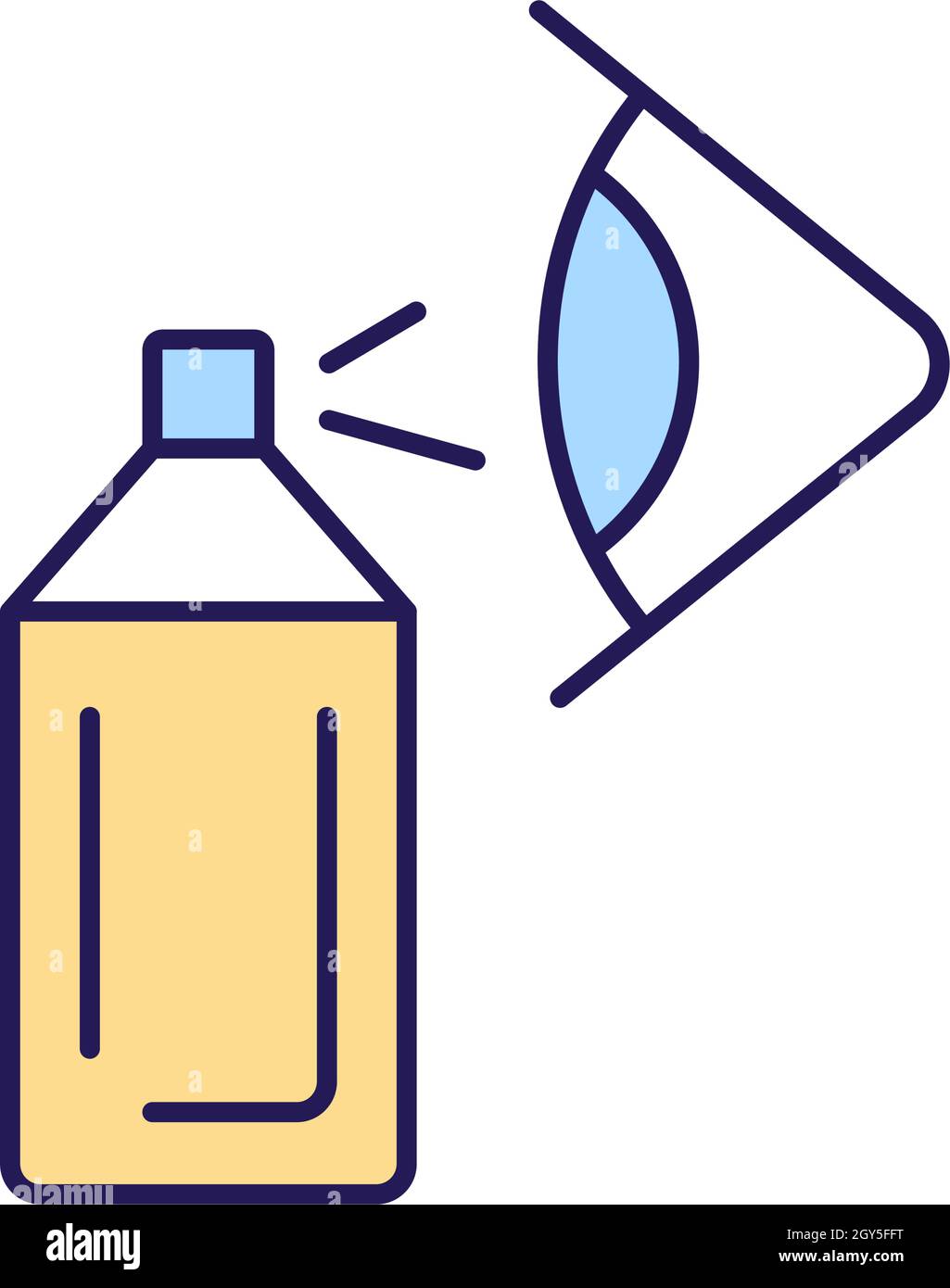 Pepper spray RGB color icon Stock Vector Image & Art - Alamy