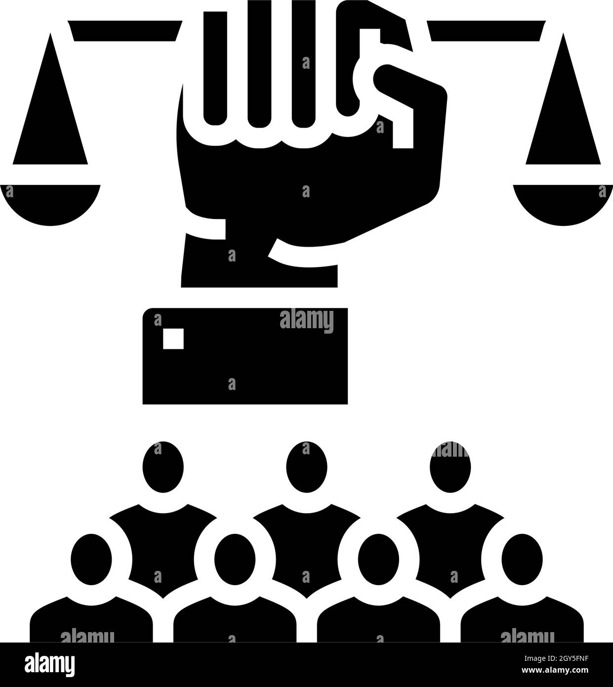 social justice glyph icon vector illustration Stock Vector Image & Art ...