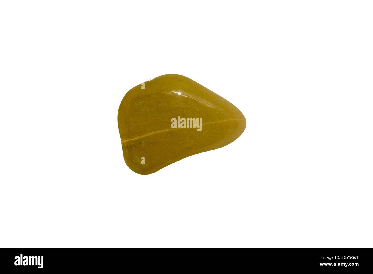 natural yellow stone isolated on white background. High quality photo ...