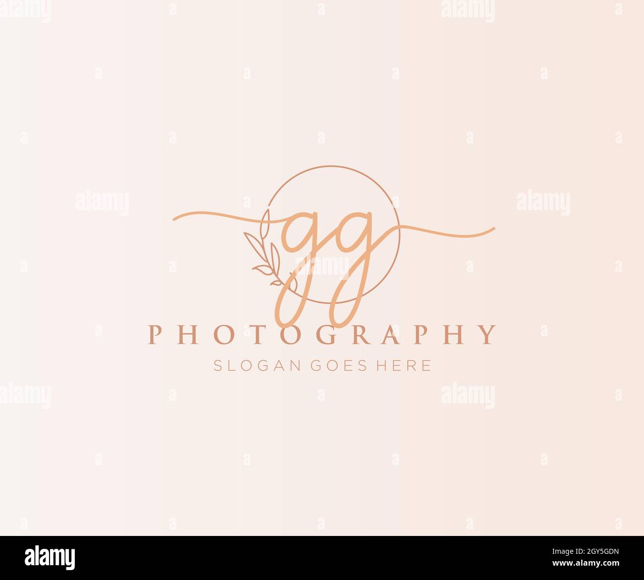 GG feminine logo. Usable for Nature, Salon, Spa, Cosmetic and Beauty ...