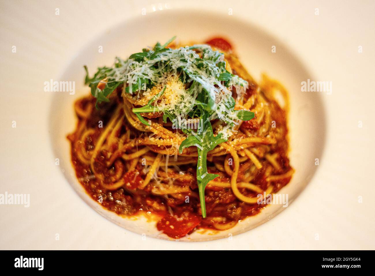 Italian Pasta in bowl Stock Photo - Alamy