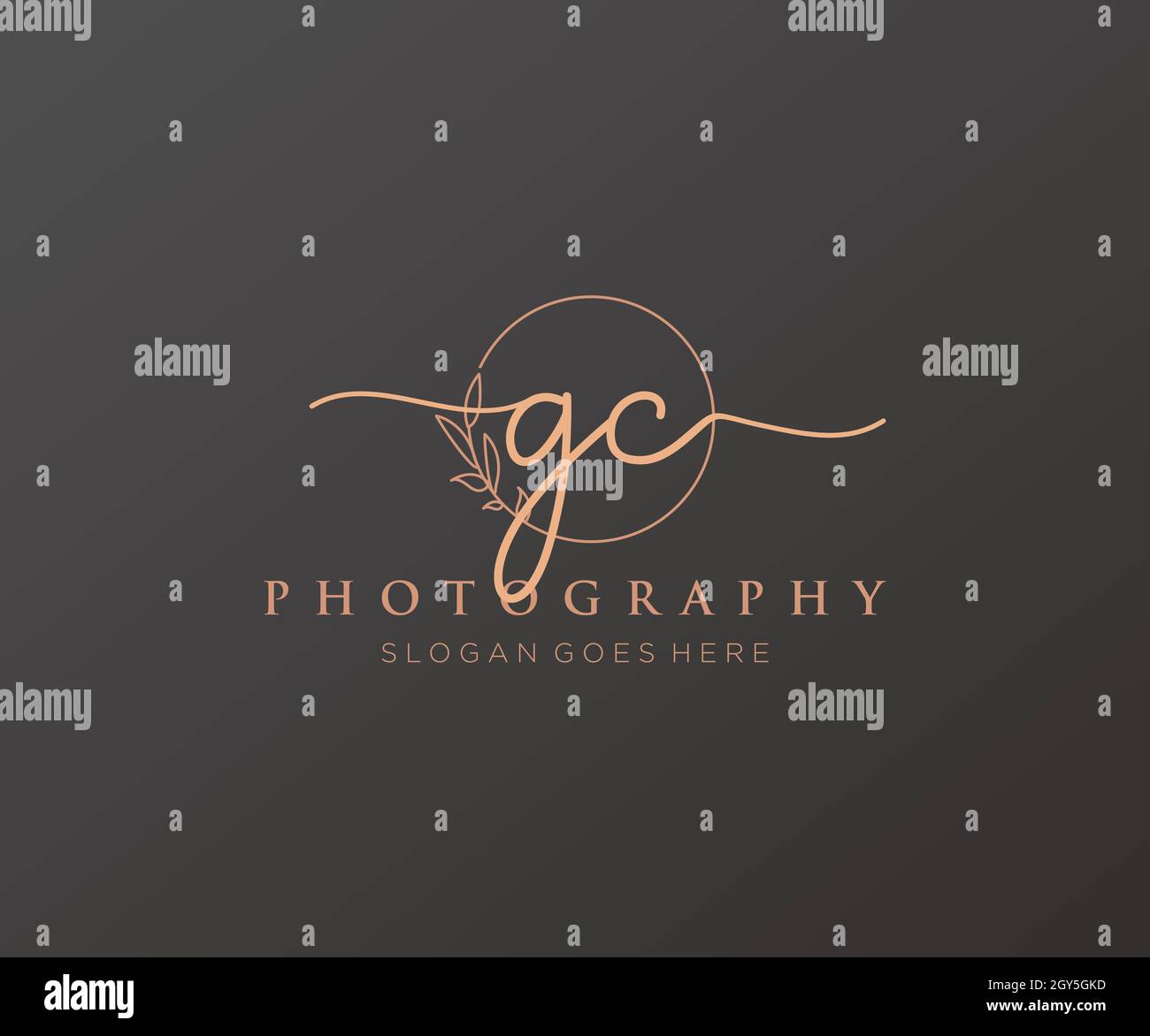 GC feminine logo. Usable for Nature, Salon, Spa, Cosmetic and Beauty ...