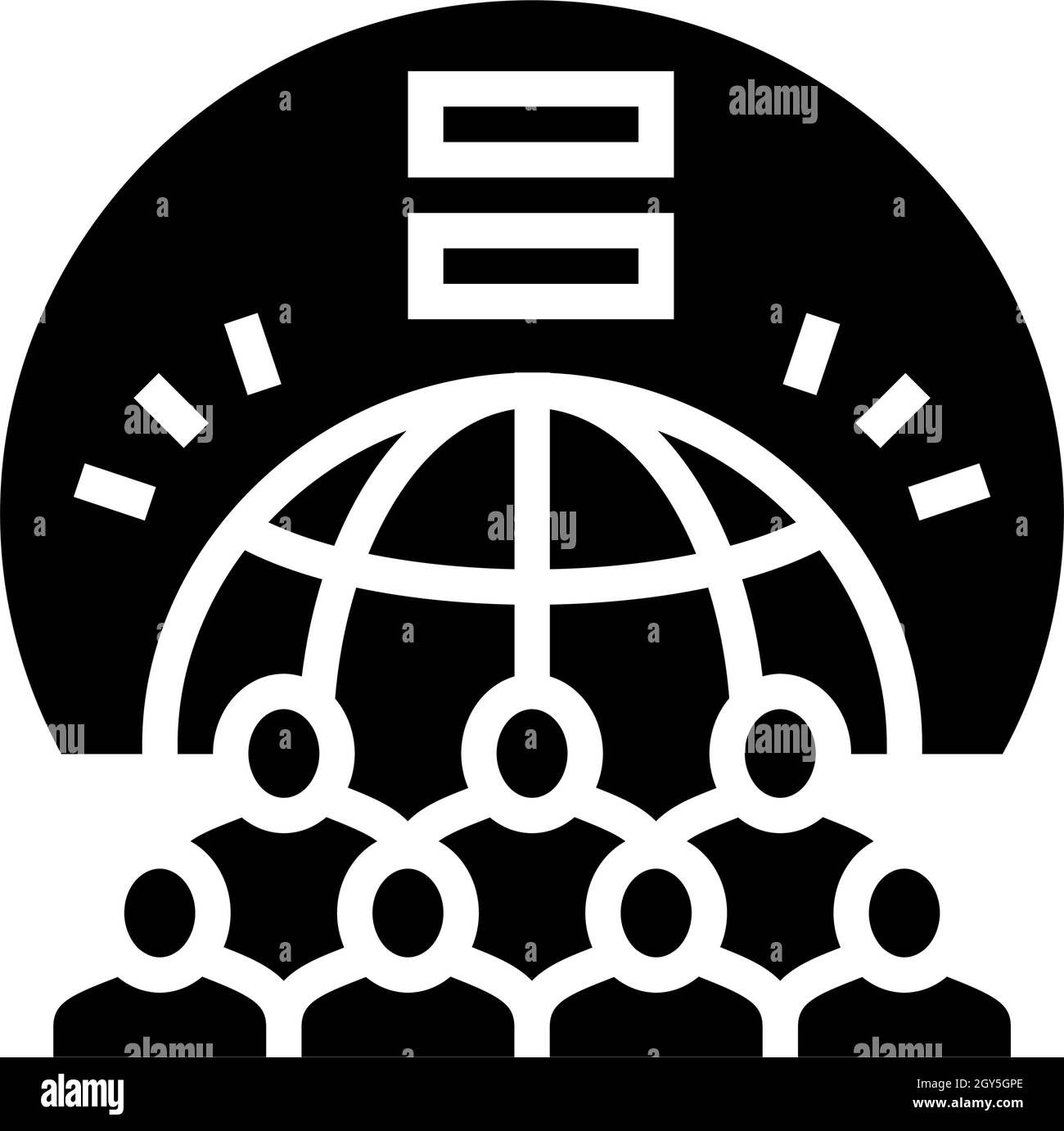 people equality glyph icon vector illustration Stock Vector Image & Art ...