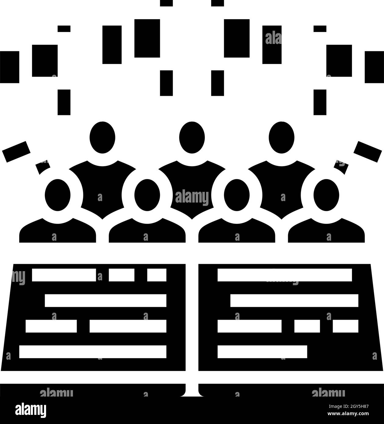 minority rights glyph icon vector illustration Stock Vector Image & Art ...