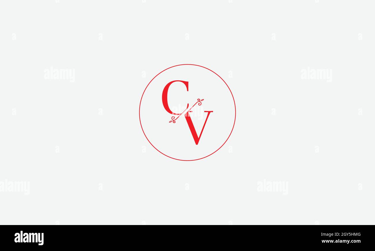 Cv logo design hi-res stock photography and images - Alamy