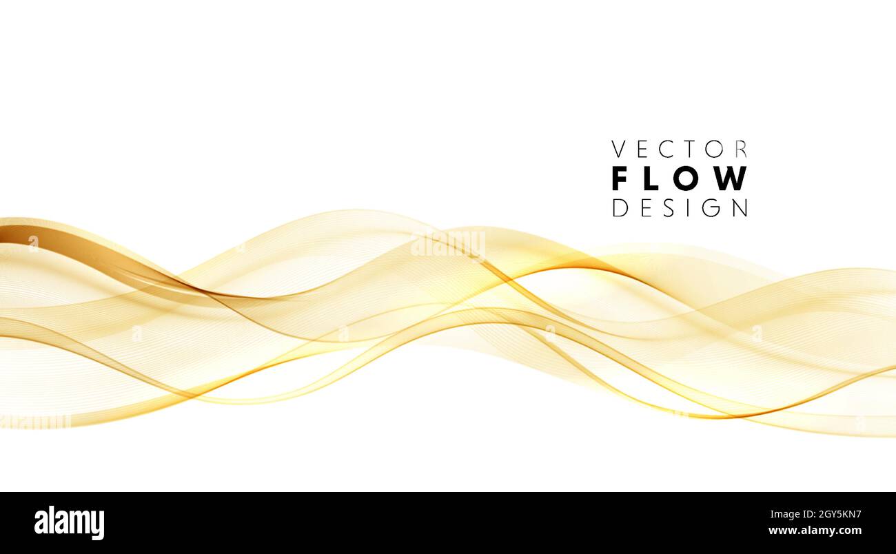 Vector abstract colorful flowing wave lines isolated on white ...