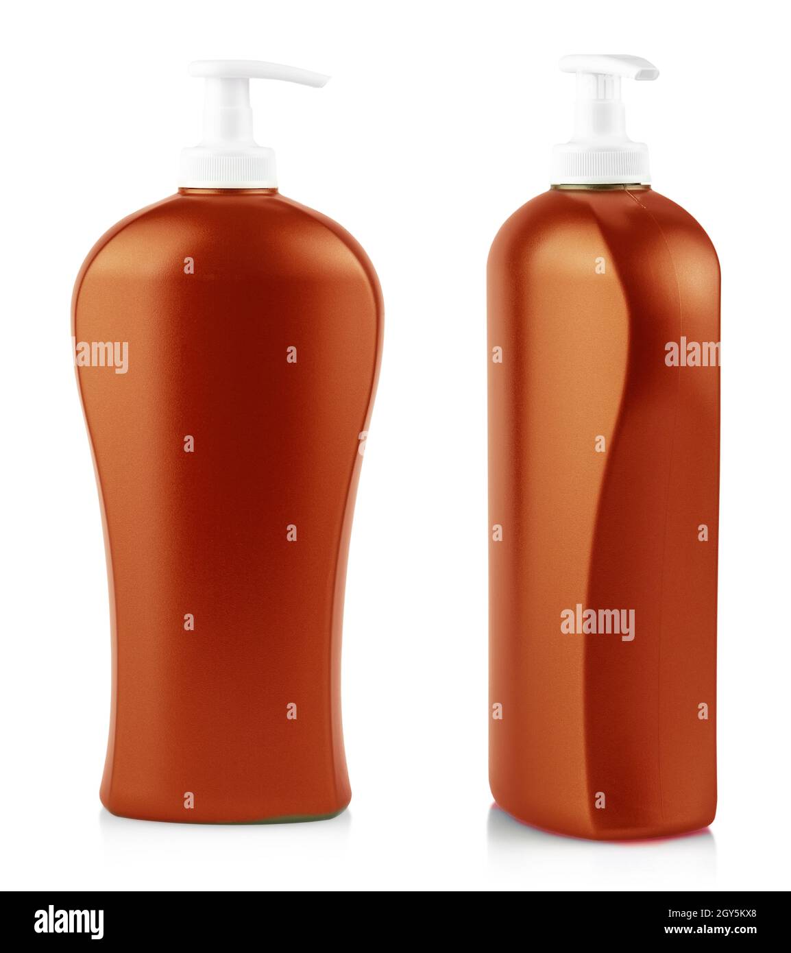 The Plastic Clean Red Bottle With Dispenser On White Stock Photo - Alamy
