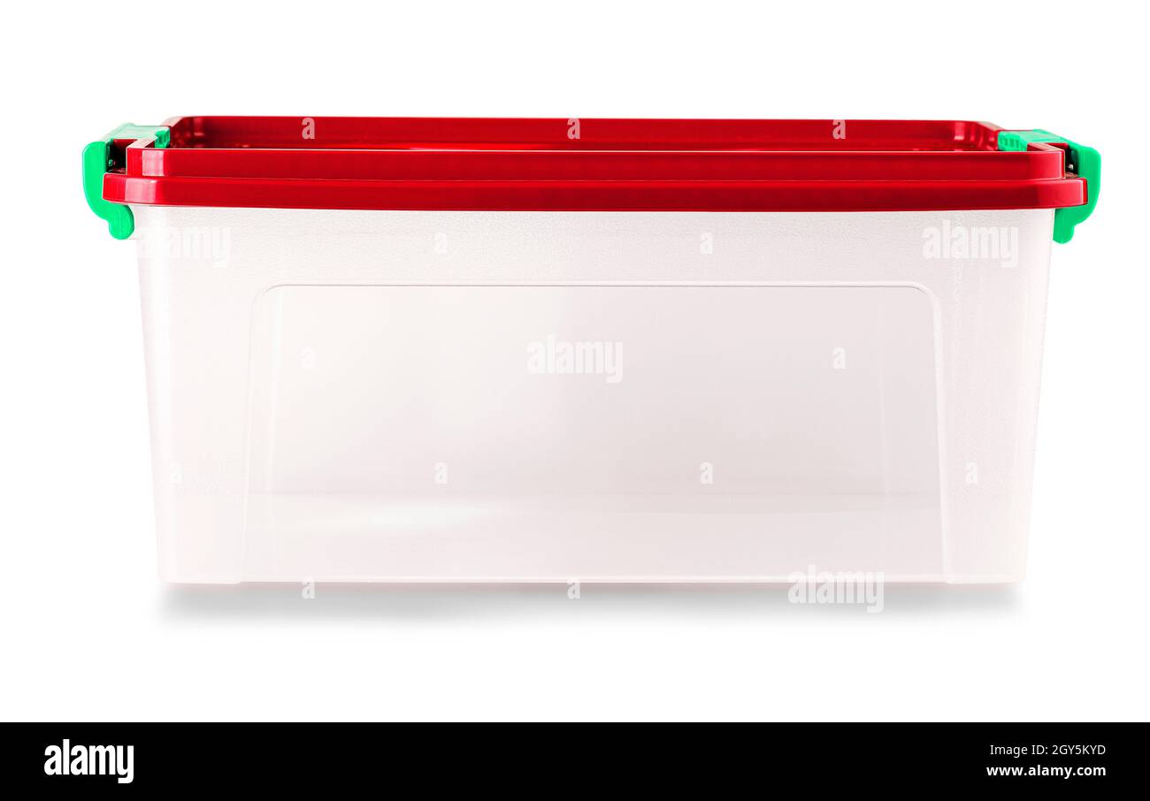 the Food plastic box isolated on white. Clipping path Stock Photo - Alamy