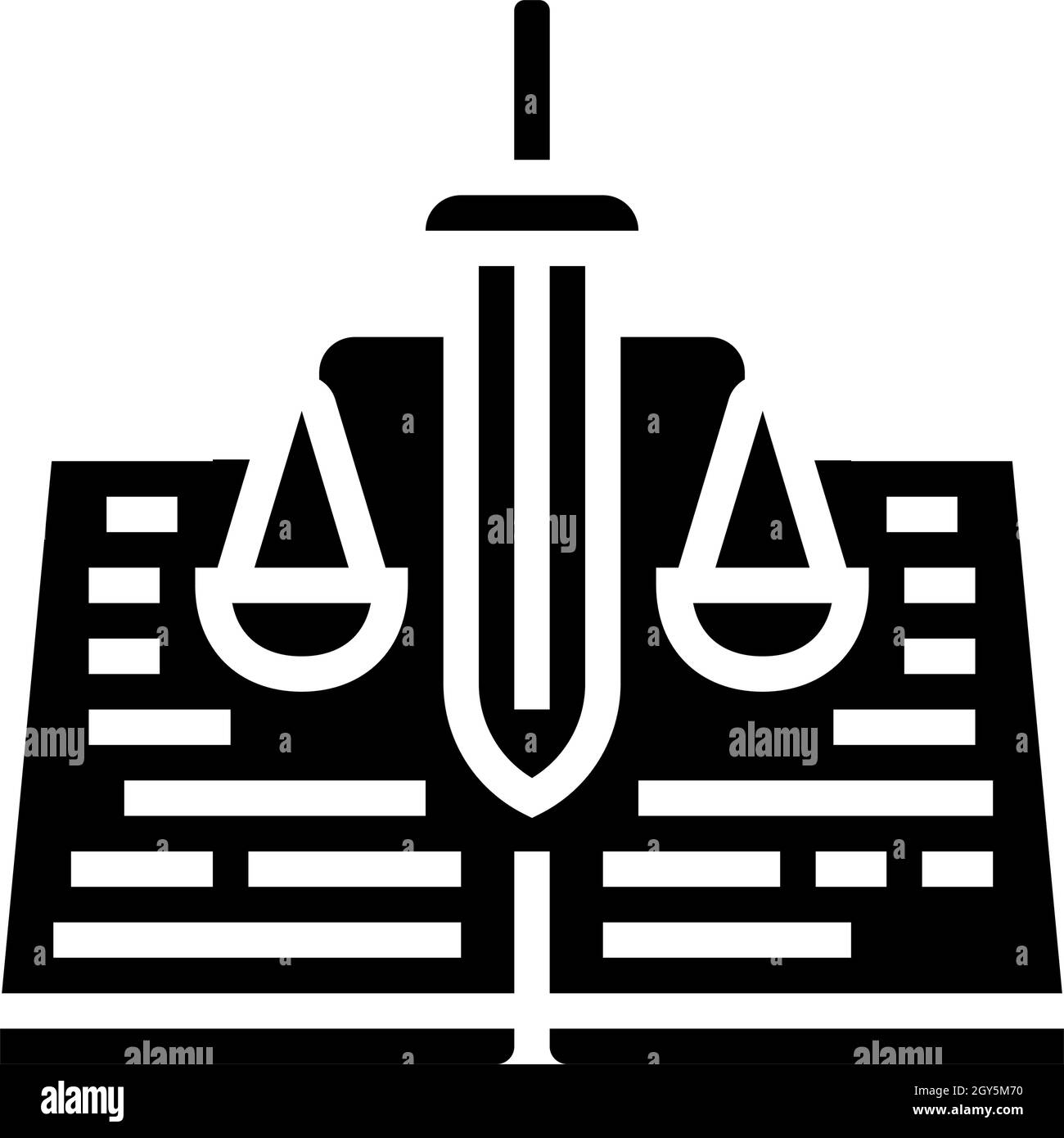 constitution law glyph icon vector illustration Stock Vector Image ...