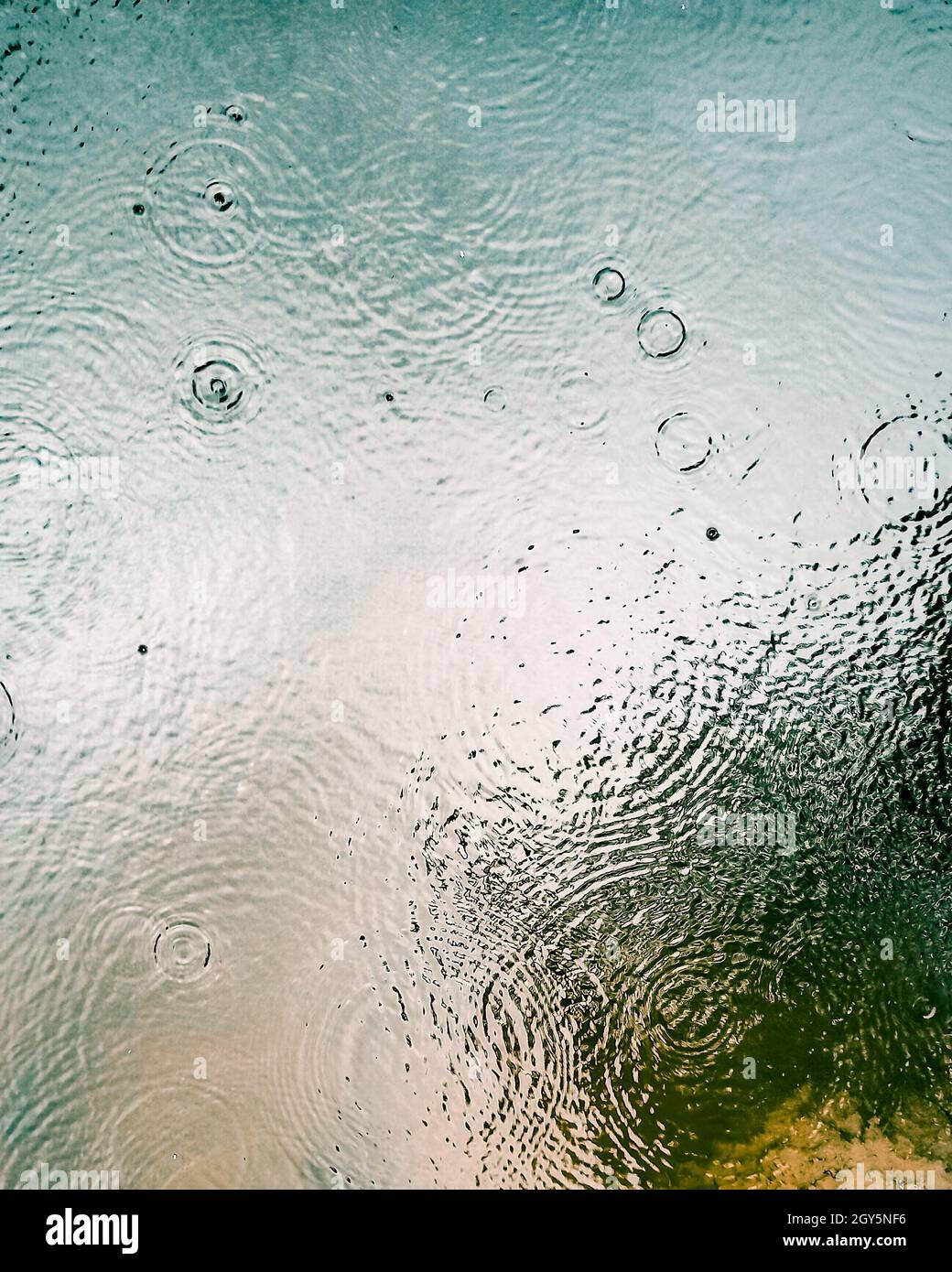 a water drop color background Stock Photo - Alamy