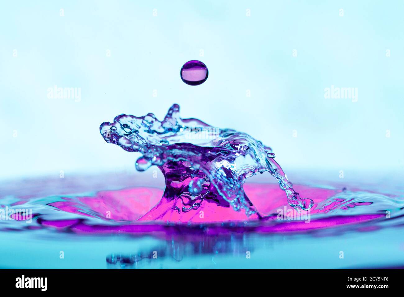 a water drop color background Stock Photo - Alamy