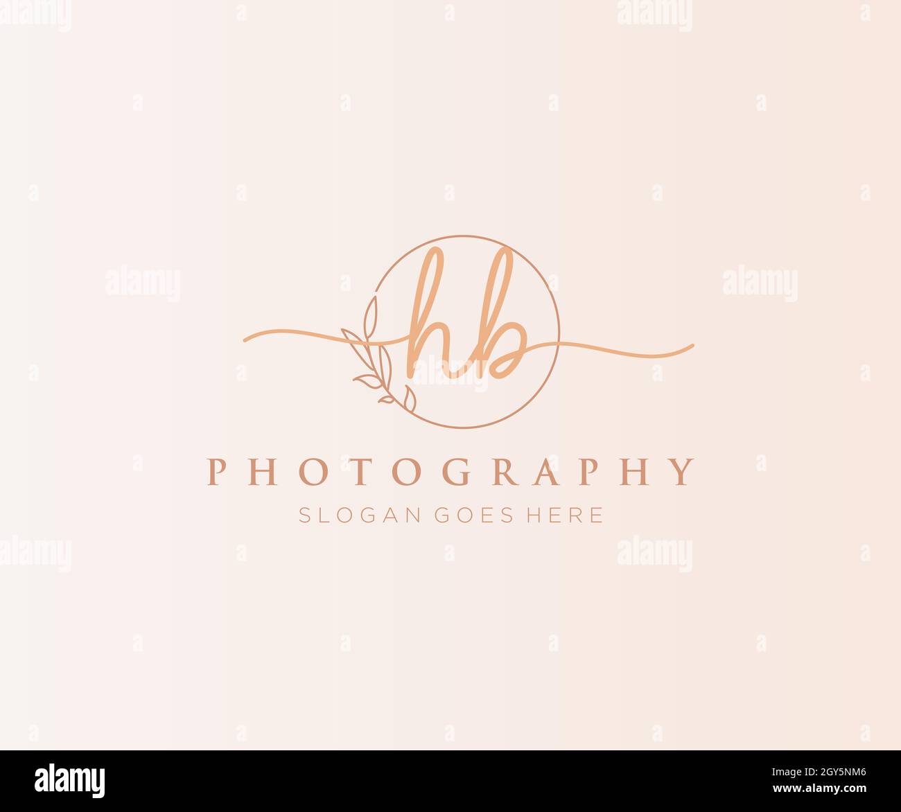 HB feminine logo. Usable for Nature, Salon, Spa, Cosmetic and Beauty ...