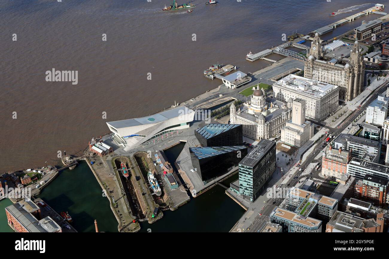 An aerial view of the museum of liverpool hi-res stock photography and ...