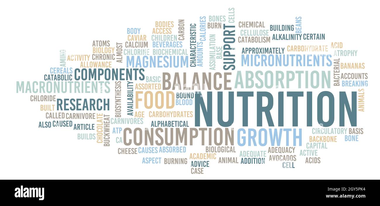 Nutrition as a Healthy Diet Concept Abstract Stock Photo - Alamy