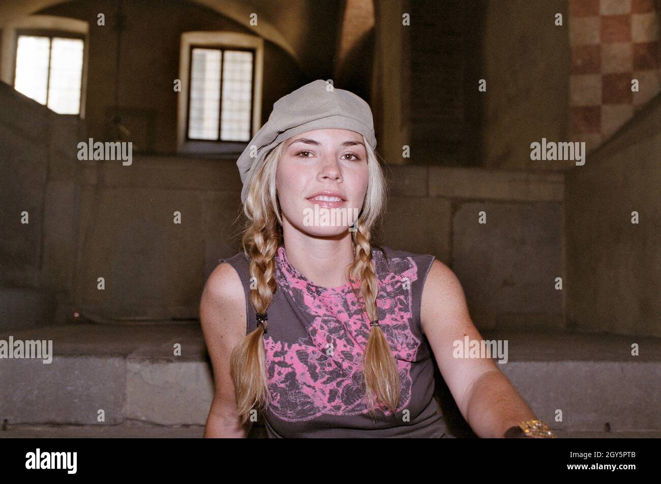 Pistoia Italy 2002-06-20 :Photo session of Jennifer Paige during the ...