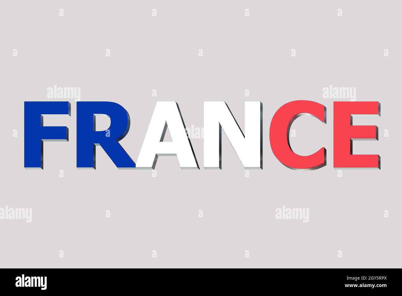 Flag of France on a text background Stock Photo - Alamy