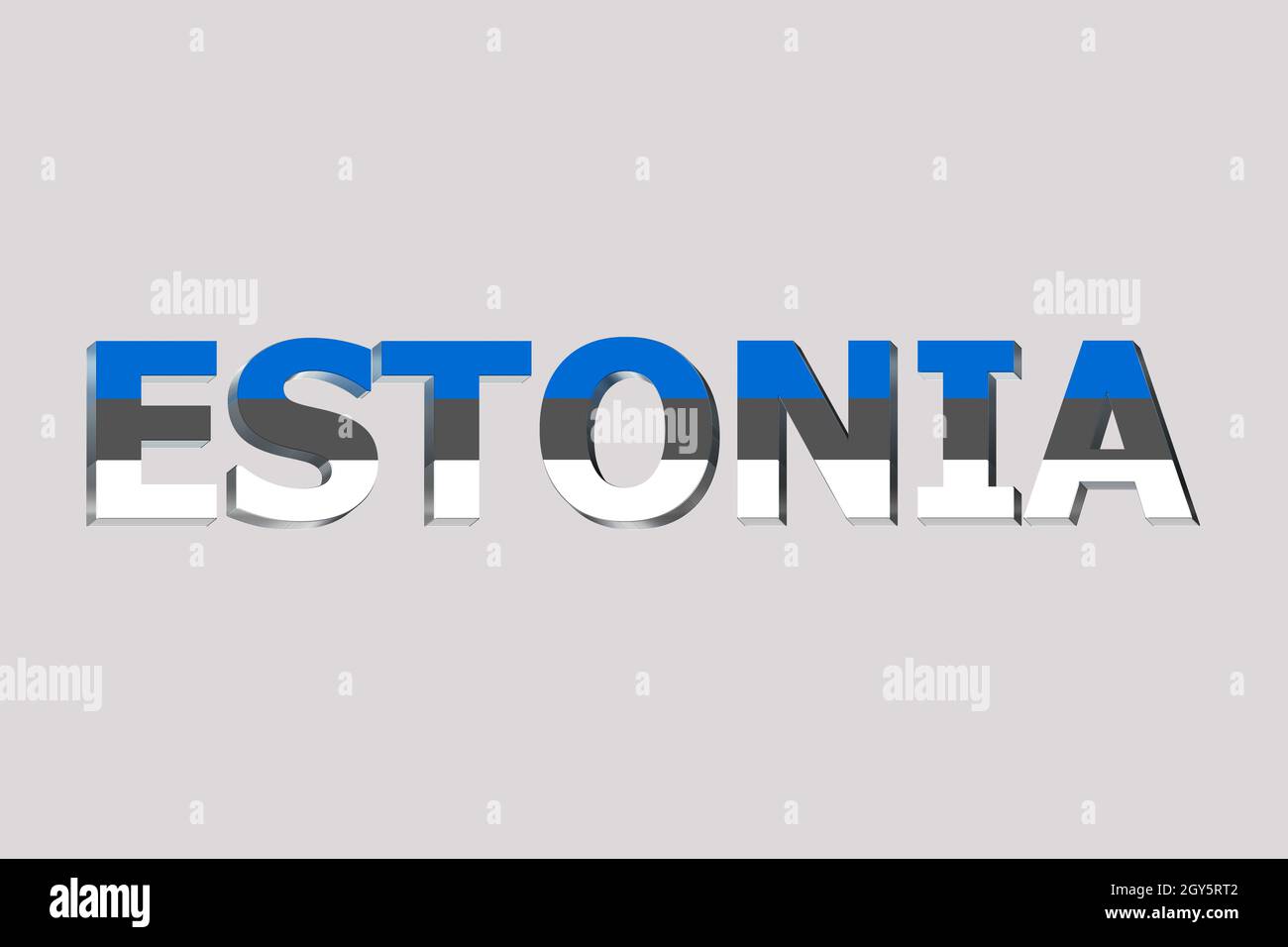 Flag of Estonia on a text background Stock Photo - Alamy