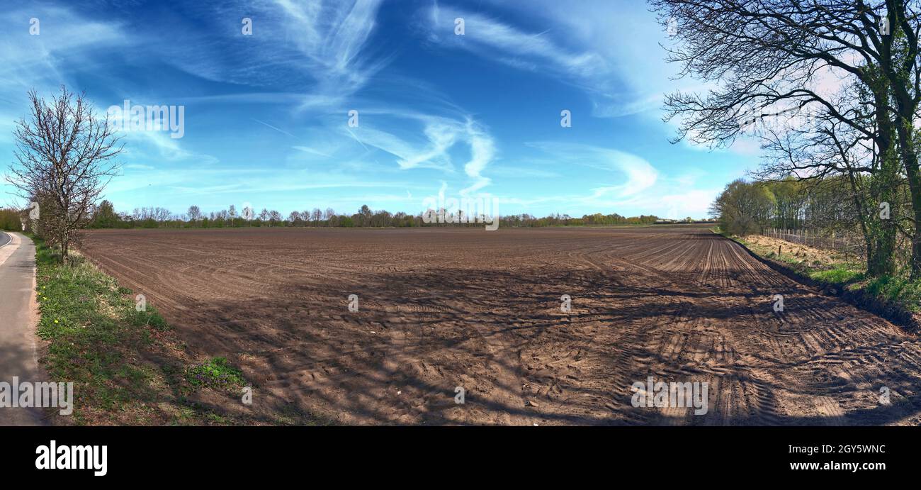 Beautiful high resolution panorama of a northern european country ...