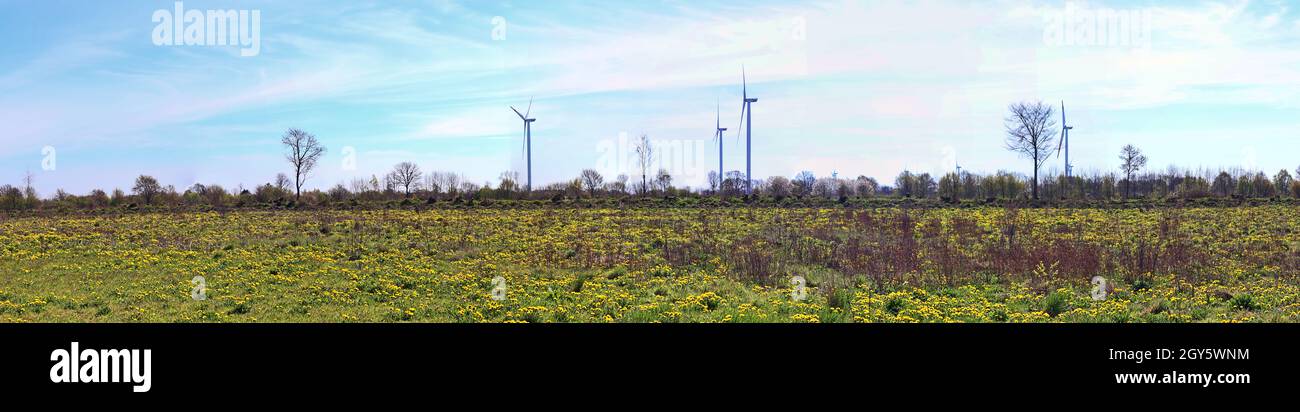 Beautiful high resolution panorama of a northern european country ...