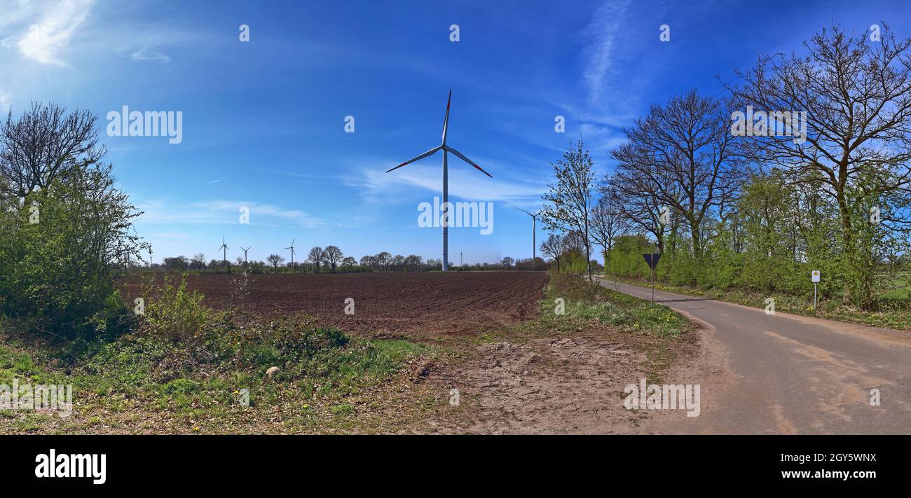 Beautiful high resolution panorama of a northern european country ...