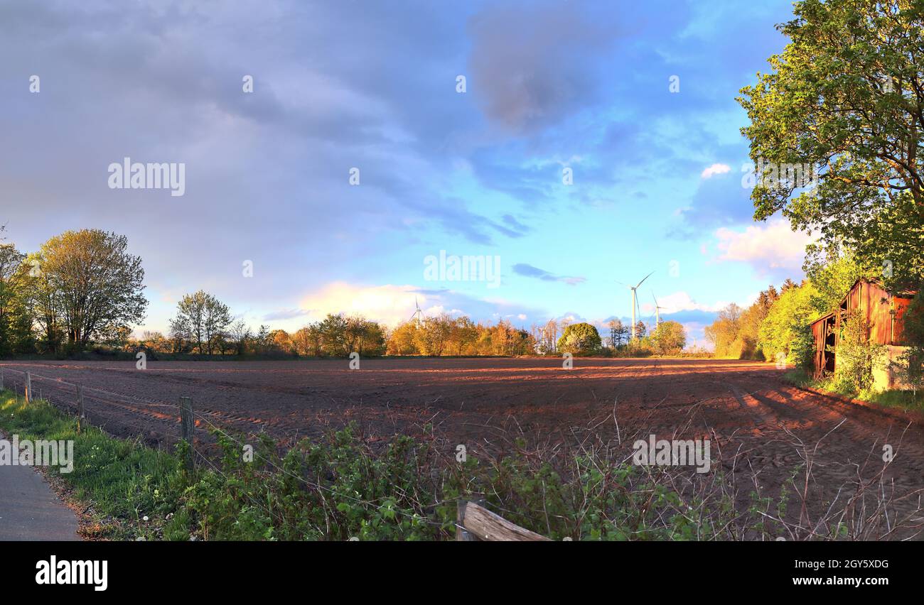 Beautiful high resolution panorama of a northern european country ...
