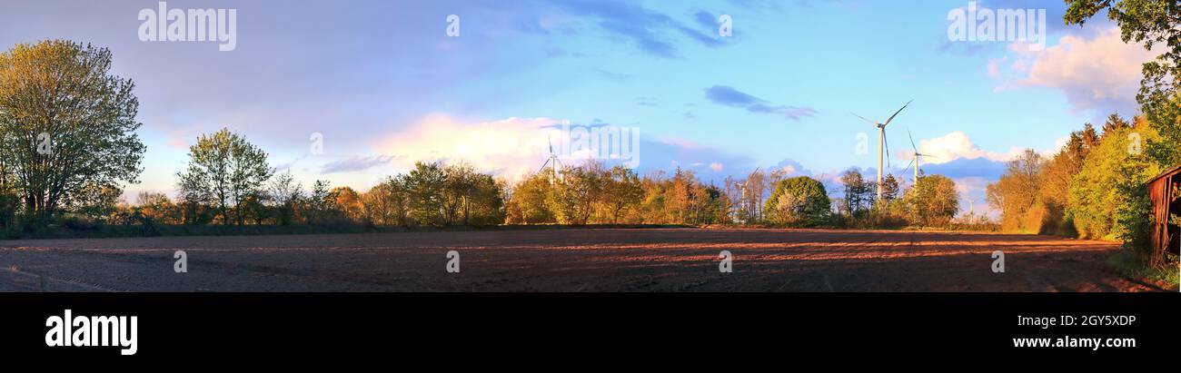 Beautiful high resolution panorama of a northern european country ...