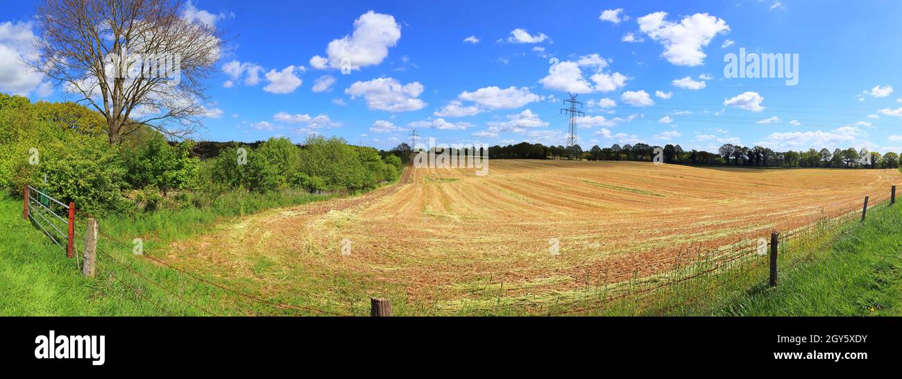 Beautiful high resolution panorama of a northern european country ...