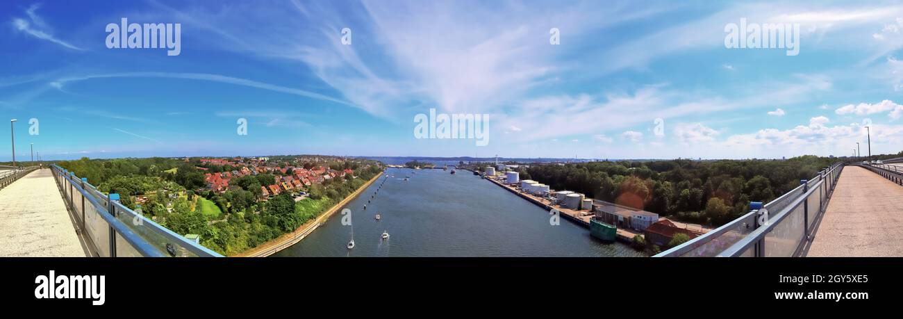 Beautiful high resolution panorama of a northern european country ...