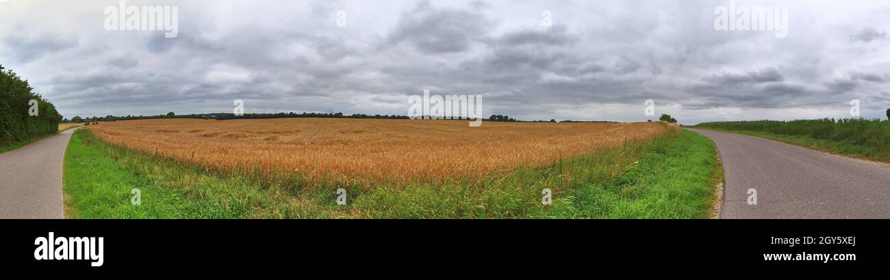Beautiful high resolution panorama of a northern european country ...
