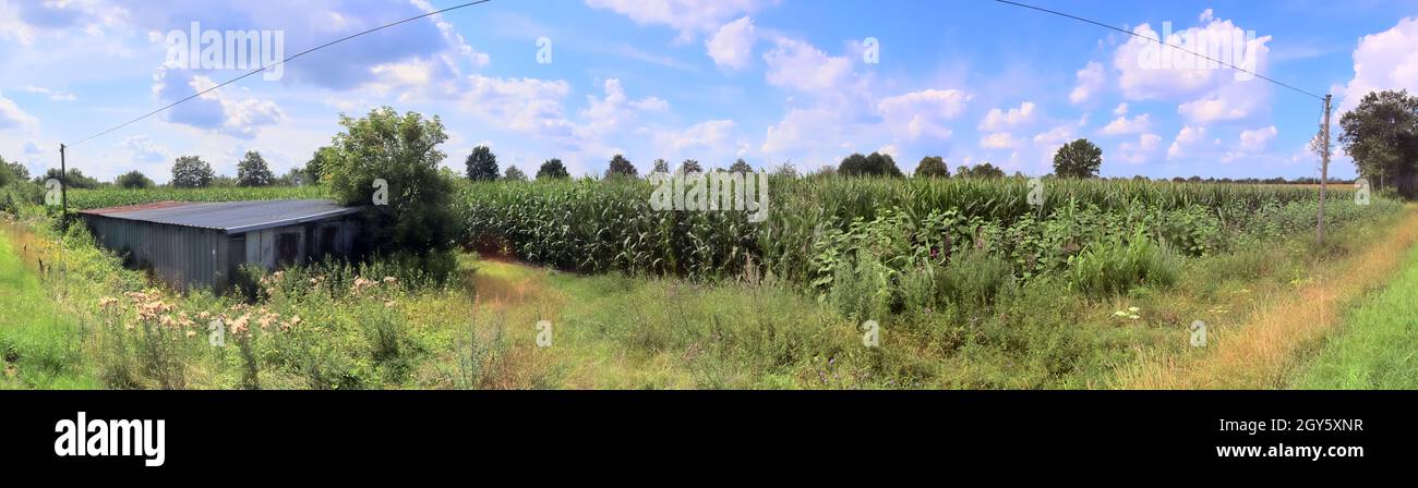 Beautiful high resolution panorama of a northern european country ...