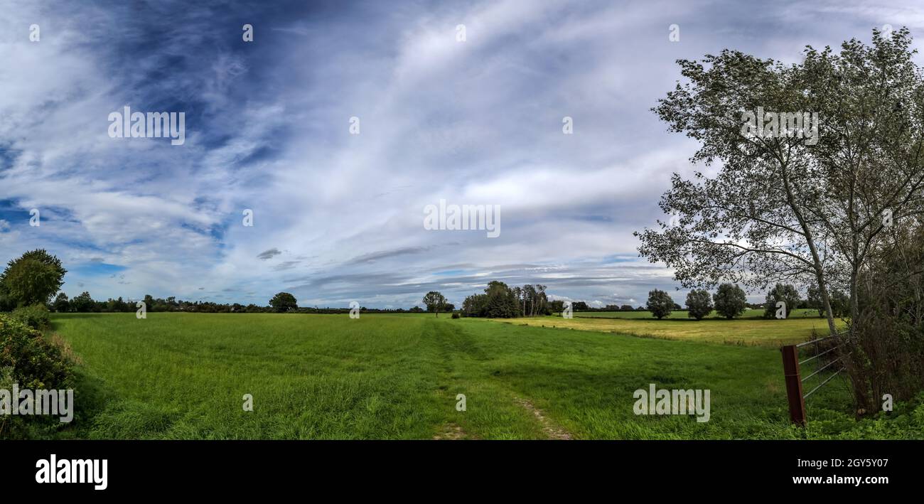 Beautiful high resolution panorama of a northern european country ...