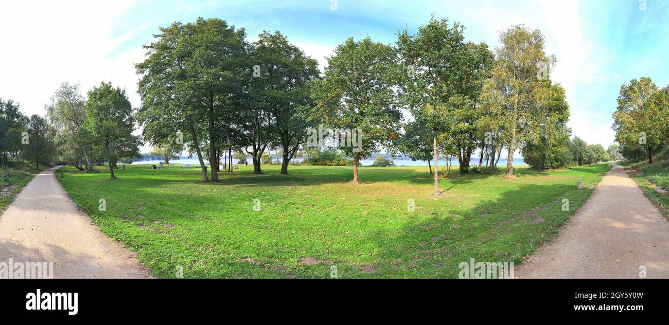 Beautiful high resolution panorama of a northern european country ...
