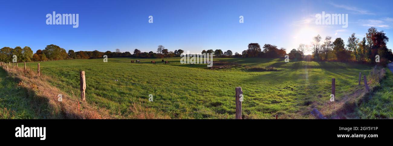 Beautiful high resolution panorama of a northern european country ...