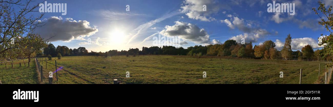 Beautiful high resolution panorama of a northern european country ...