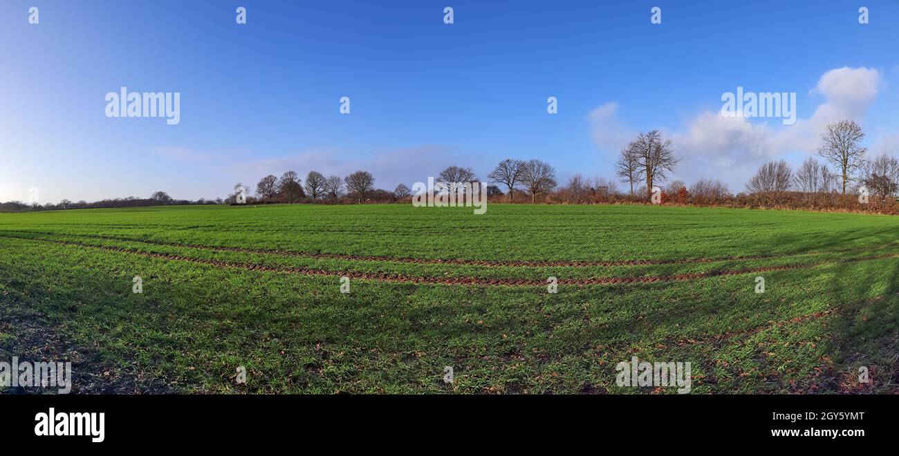 Beautiful high resolution panorama of a northern european country ...