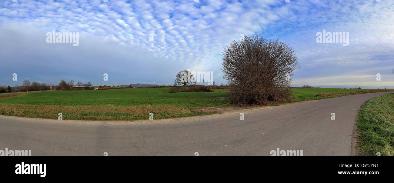 Beautiful high resolution panorama of a northern european country ...