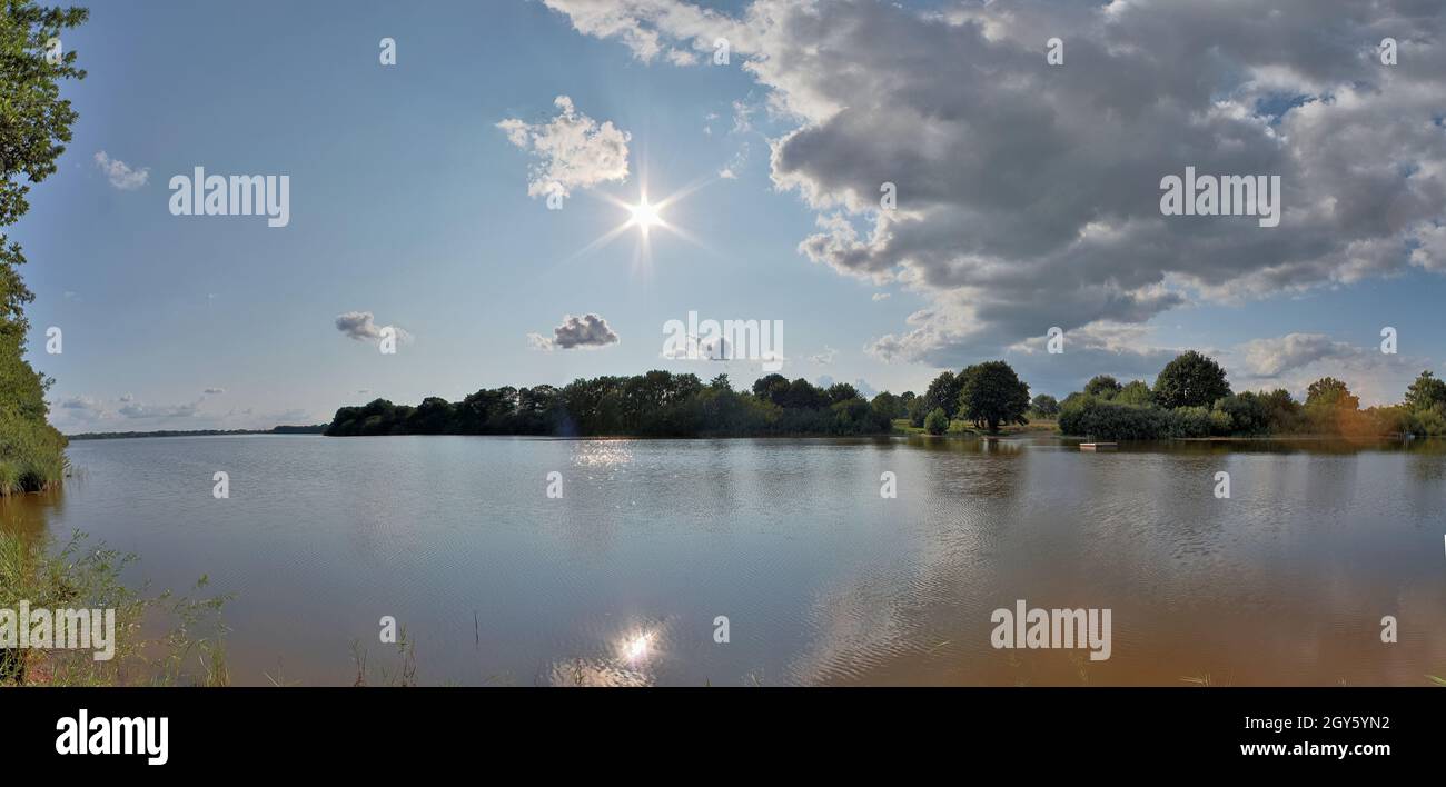 Beautiful high resolution panorama of a northern european country ...