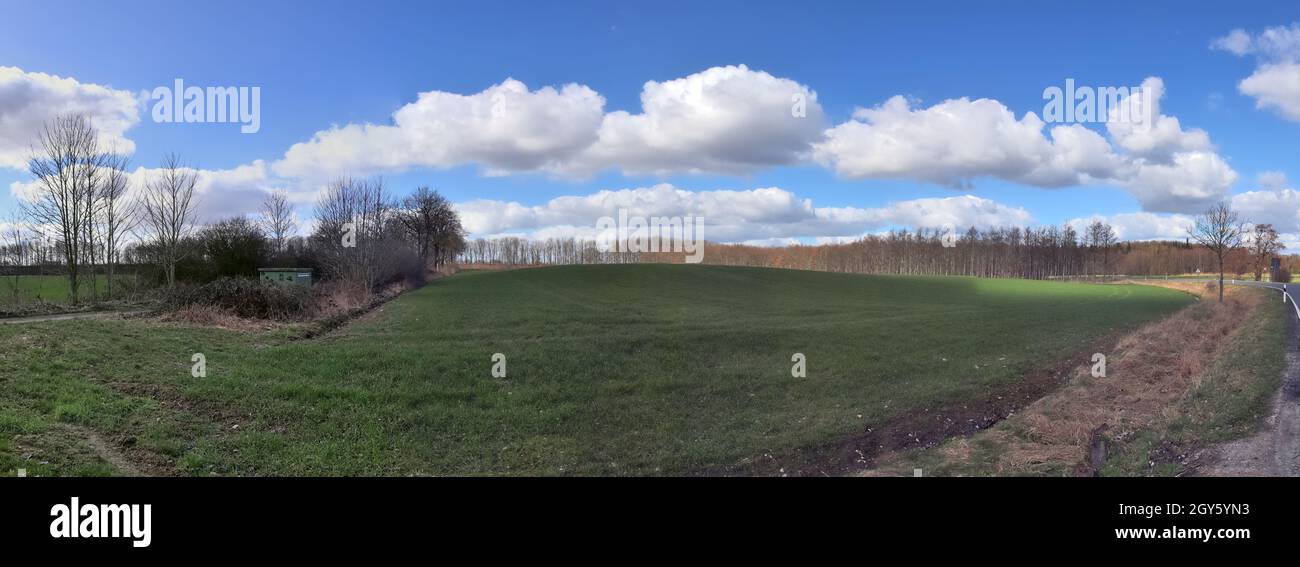 Beautiful high resolution panorama of a northern european country ...