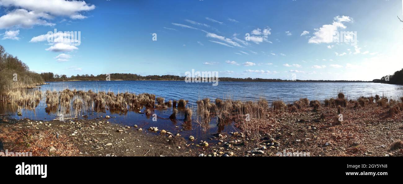Beautiful high resolution panorama of a northern european country ...
