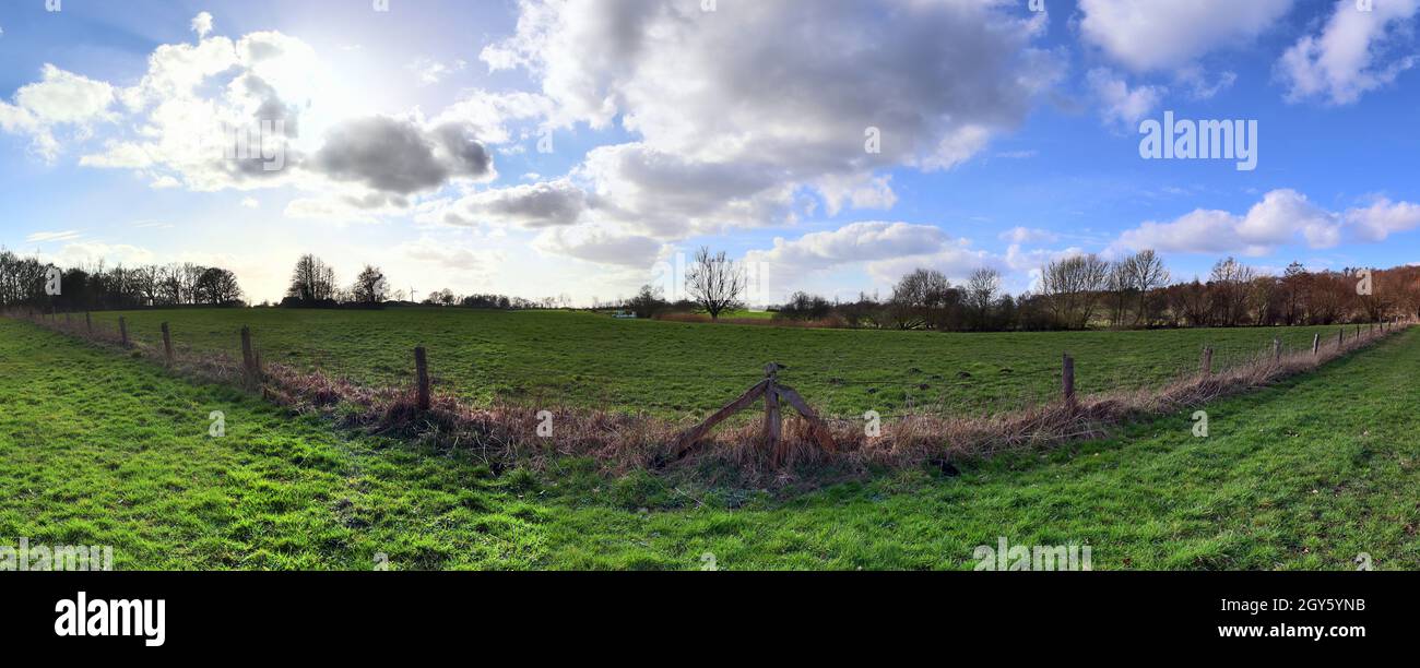 Beautiful high resolution panorama of a northern european country ...