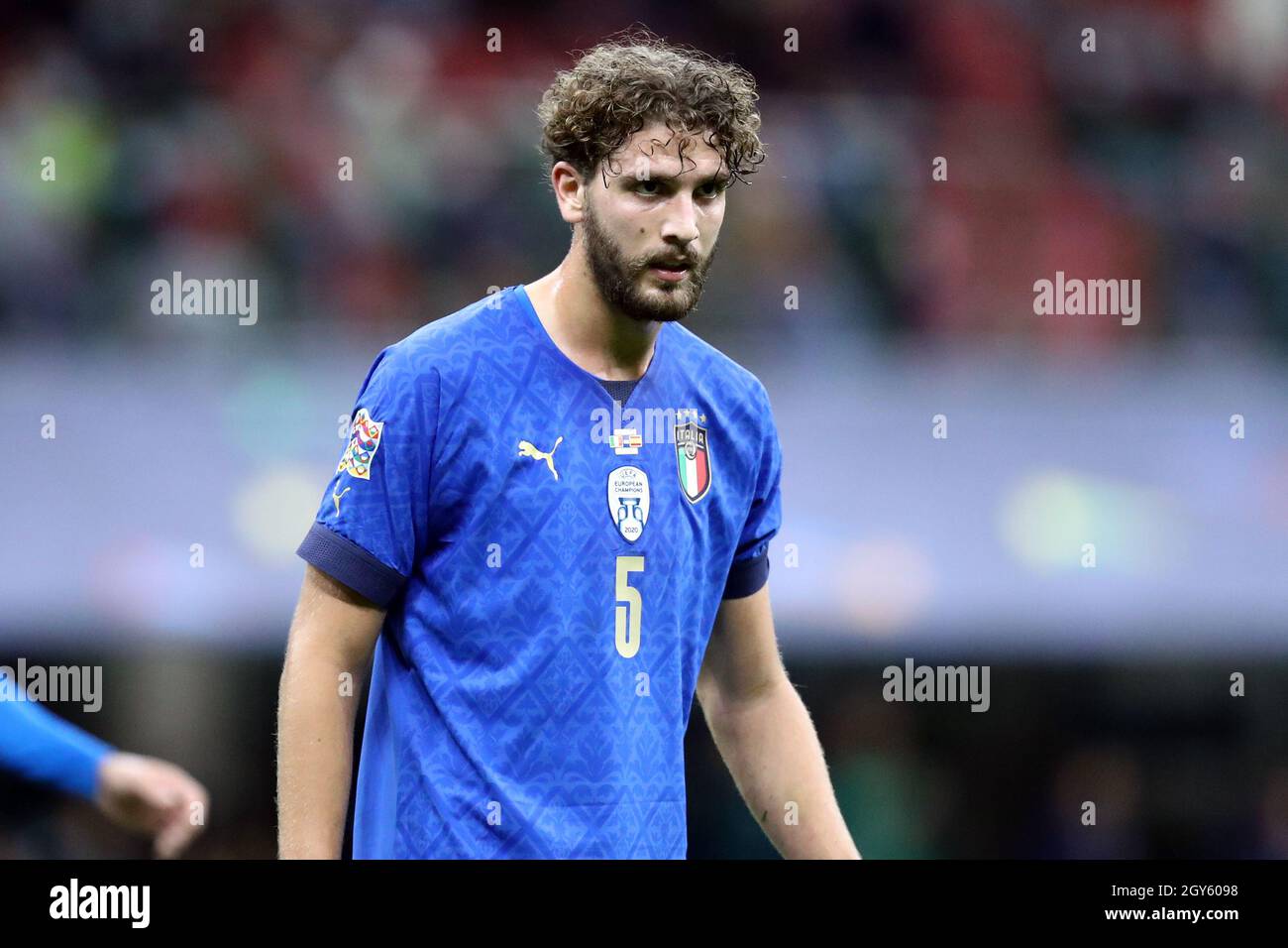 Manuel Locatelli of Italy looks on during the Uefa Nations League semi ...