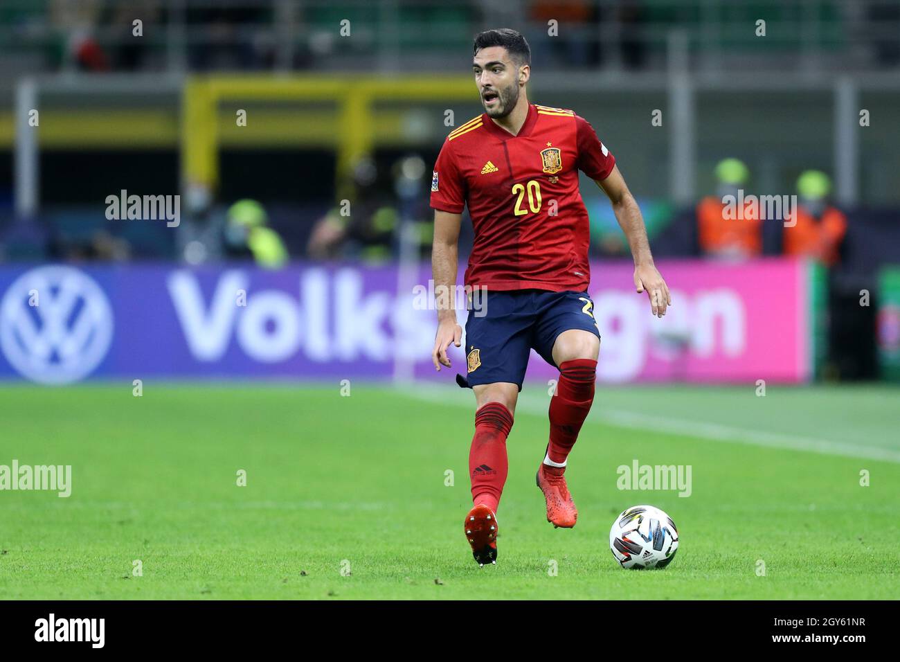 Mikel Merino of Spain controls the ball during the Uefa Nations League ...