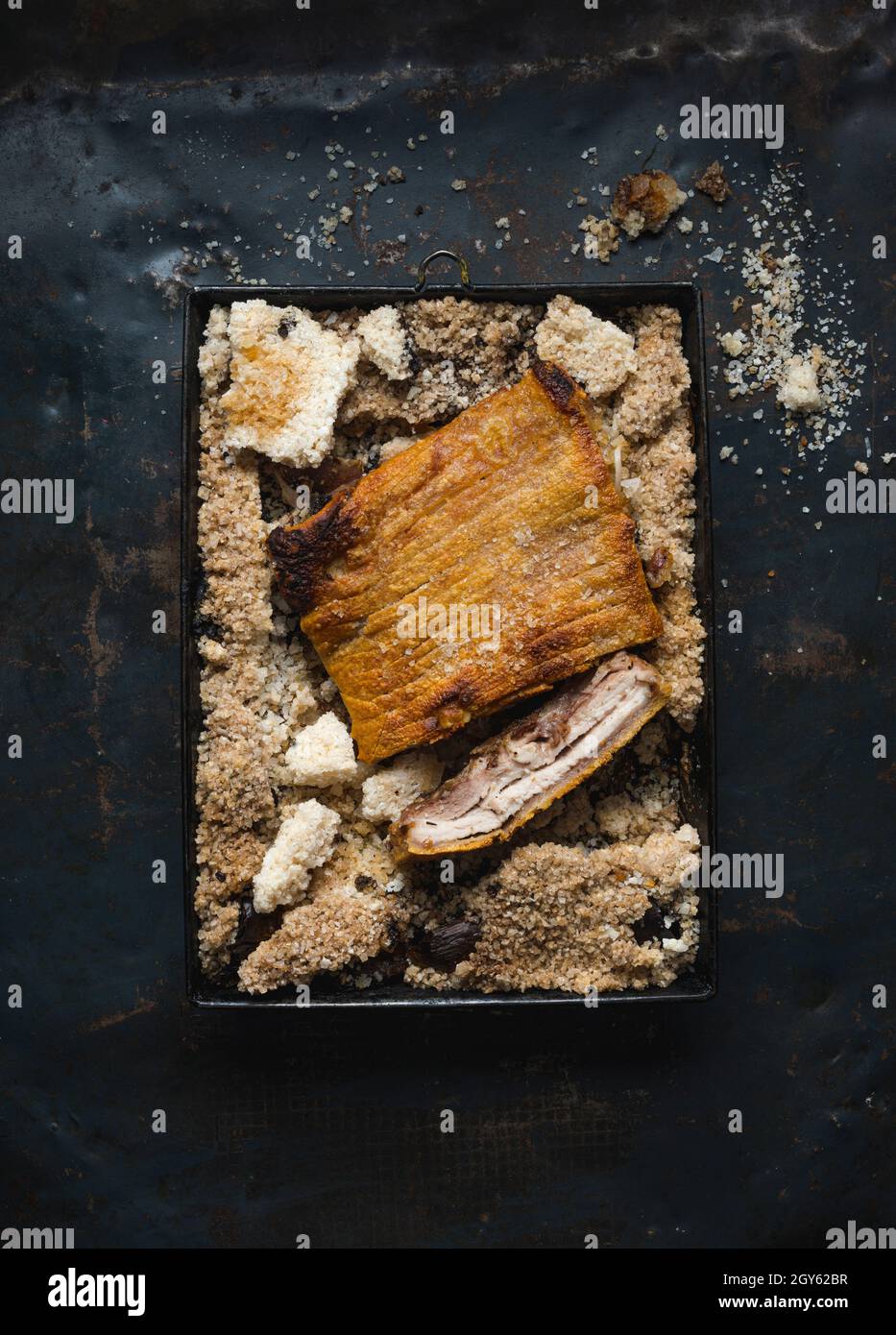 Salt Baked Pork Belly Roast Stock Photo - Alamy