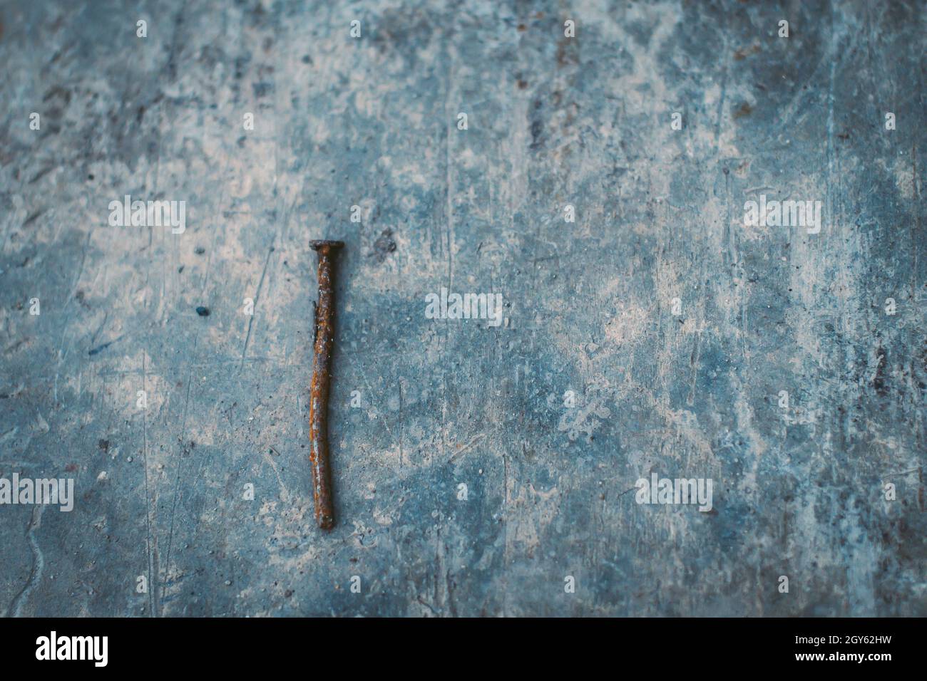 Old rust nail on hi-res stock photography and images - Alamy