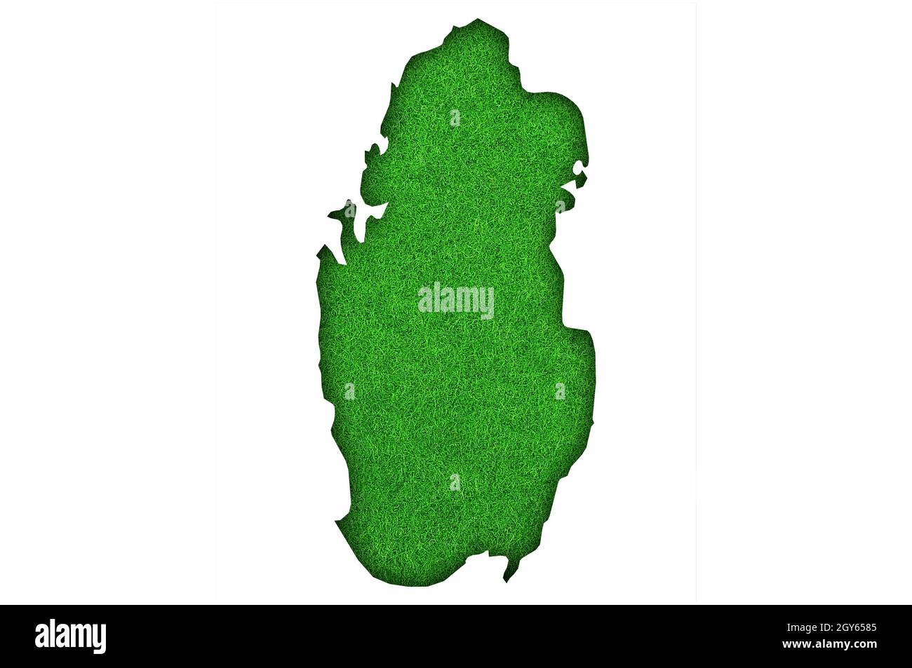 Map qatar on green hi-res stock photography and images - Alamy